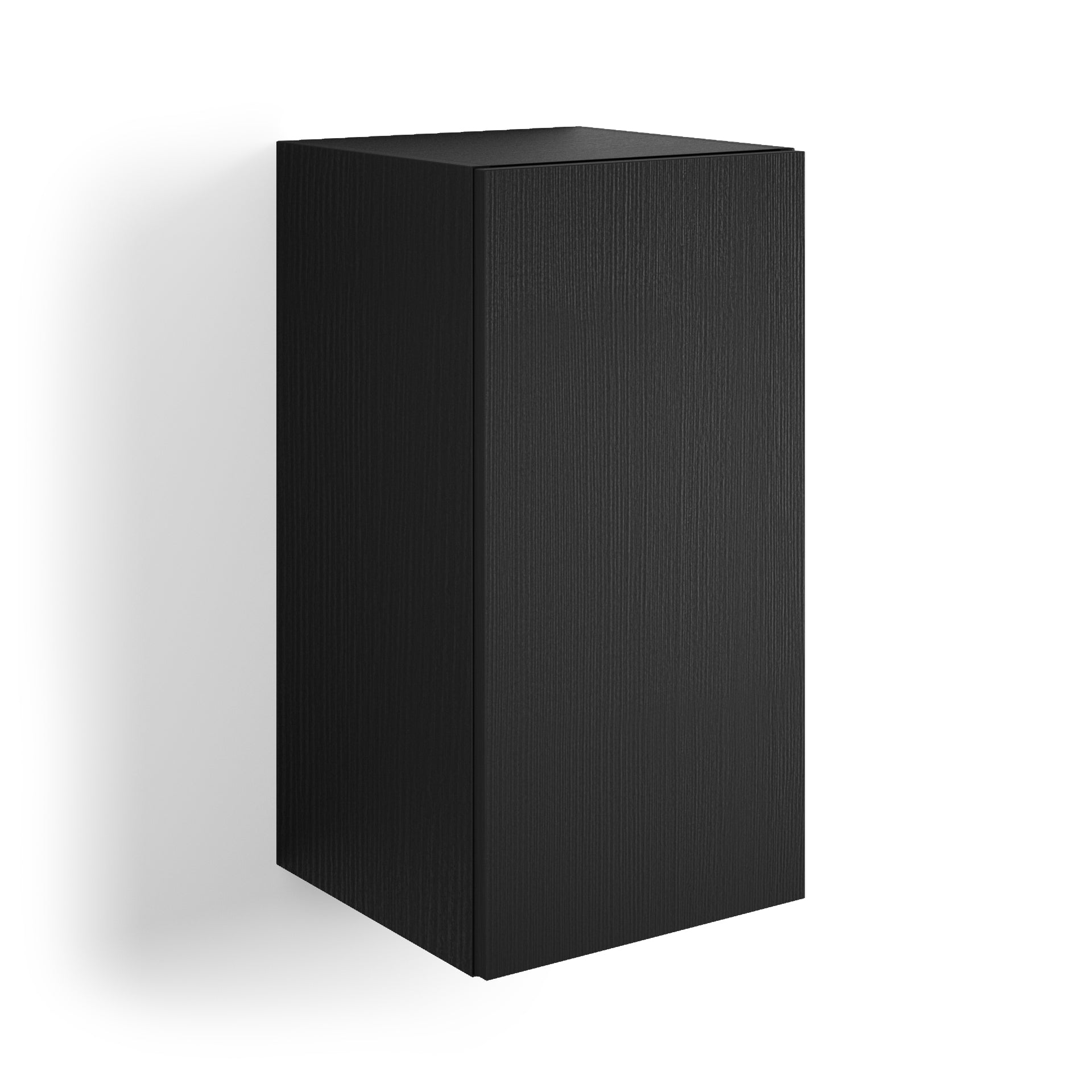 Unidad de pared Easy 70 con puerta hacia arriba, color madera negra