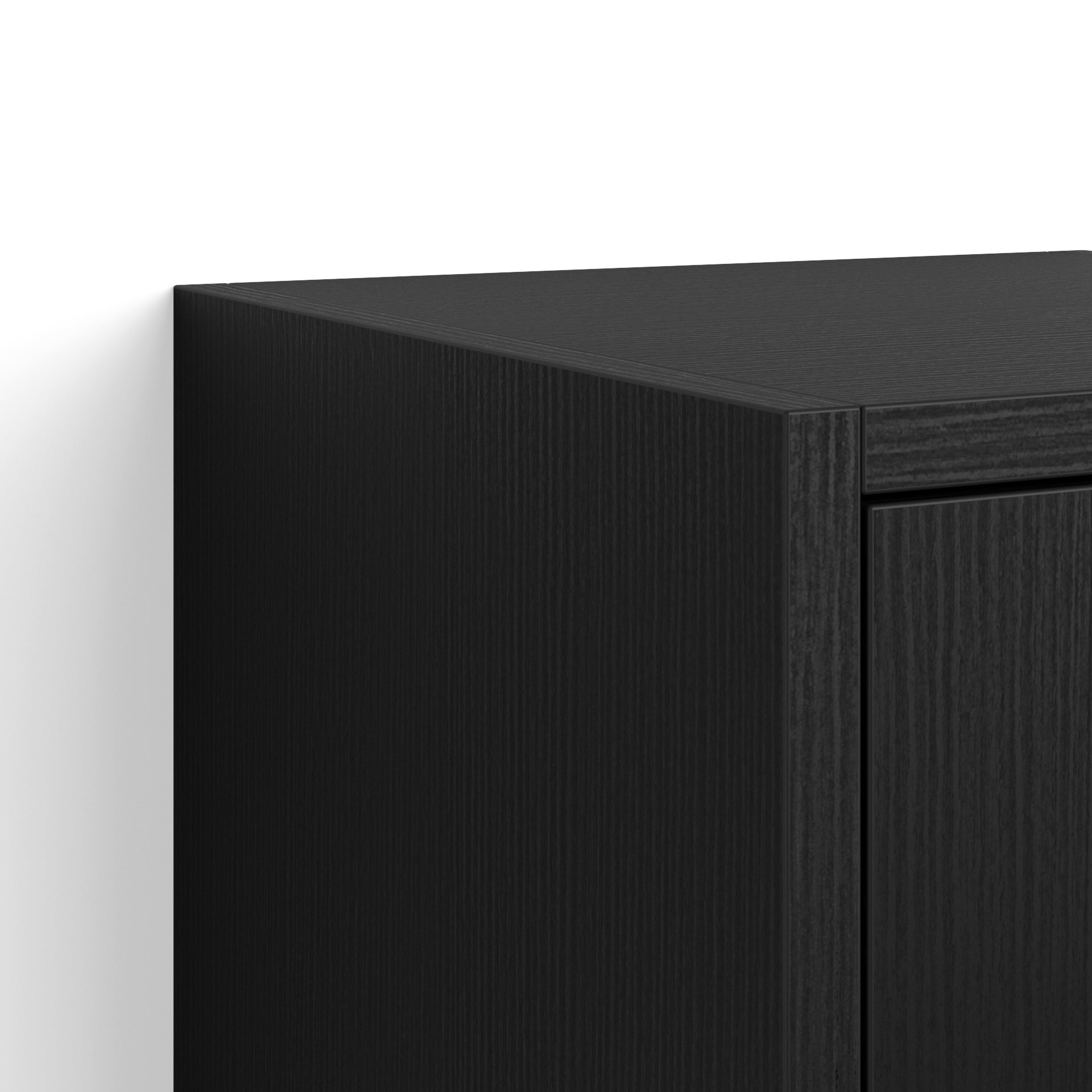 Iacopo Wall Unit 36 with Vertical Door, Ashwood Black
