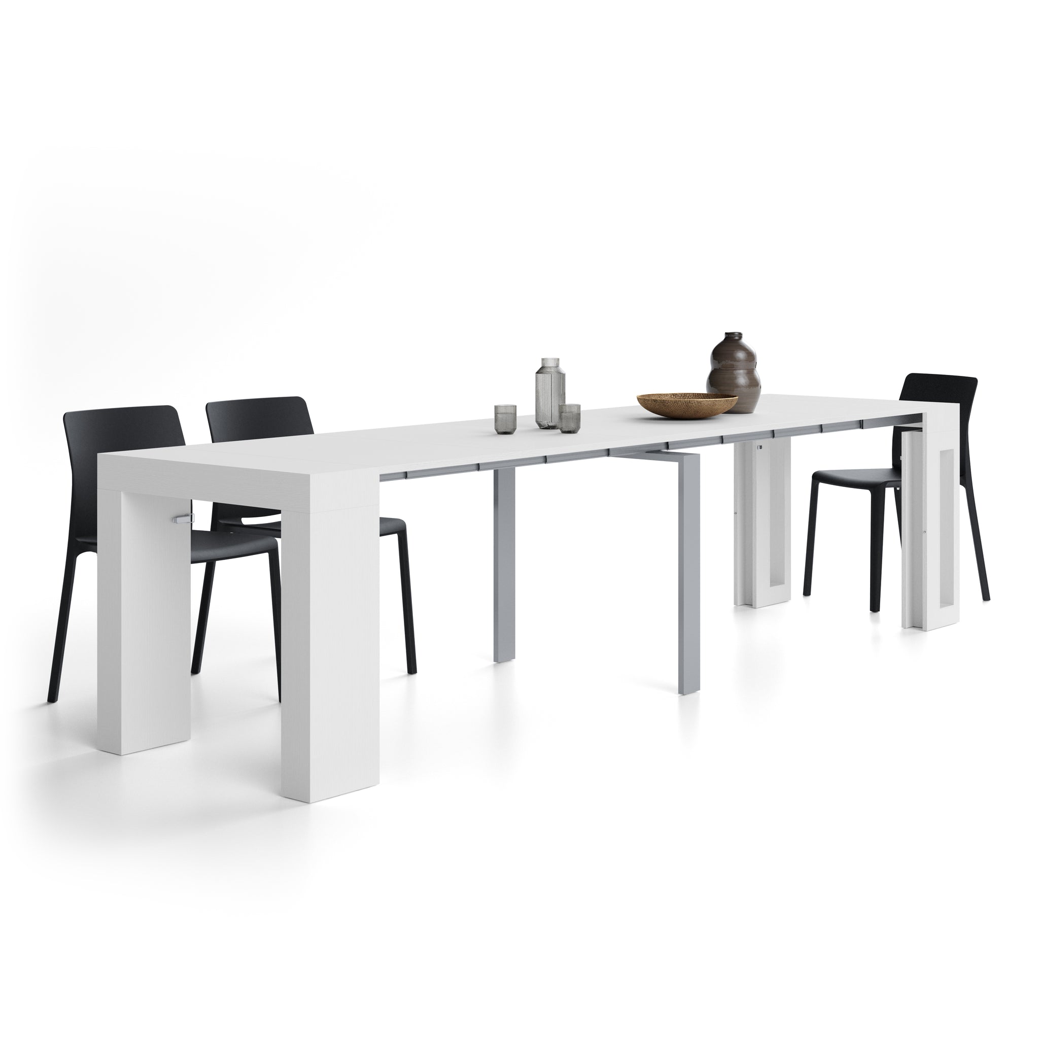 Evolution, Extendable Console Table with extension leaves holder 45(305 ...