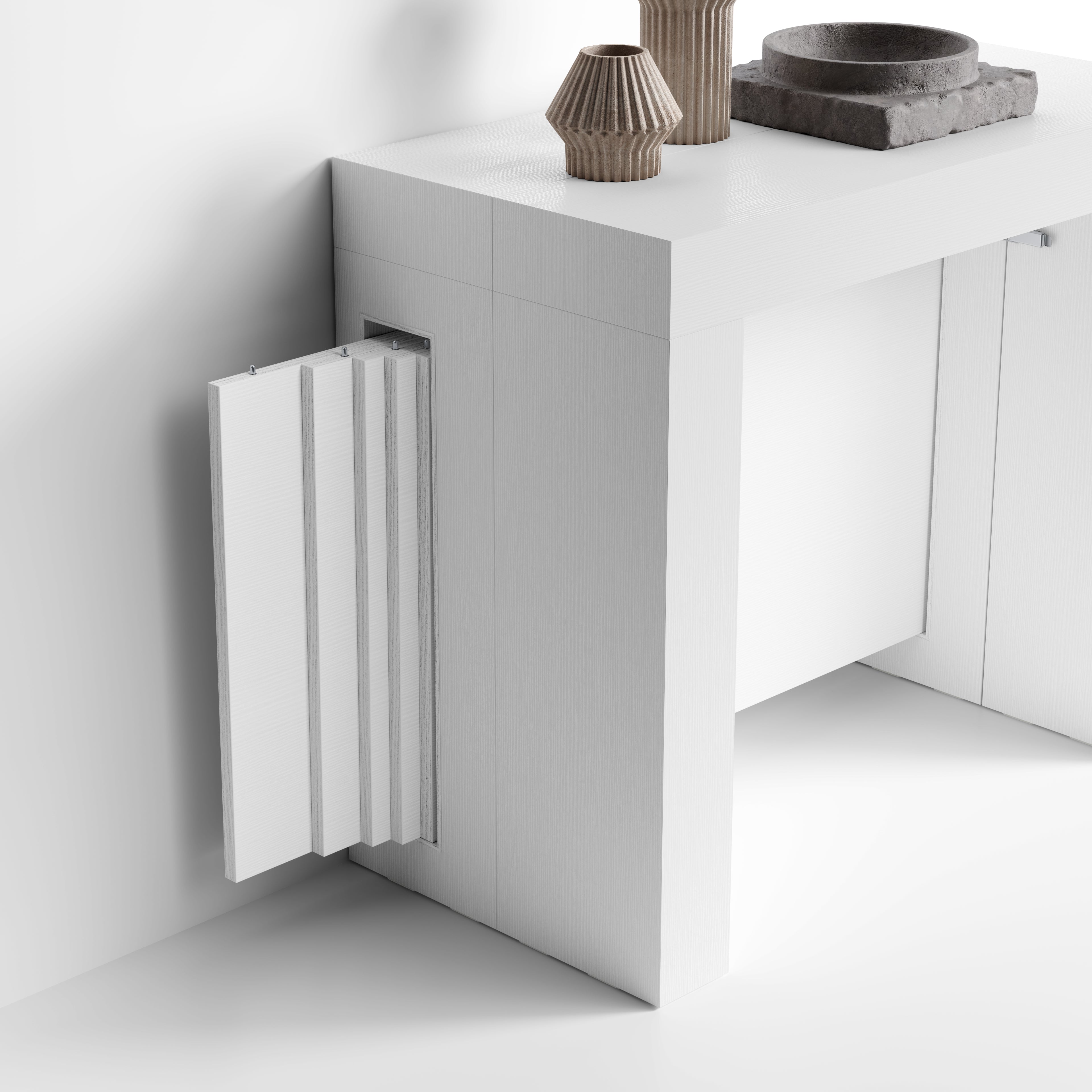 Evolution, Extendable Console Table with extension leaves holder 45(305 ...