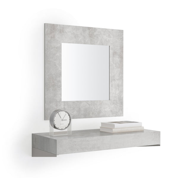 Floating Console Table Evolution 90x40, Concrete Effect, Grey Effect