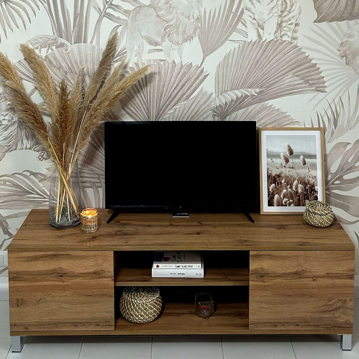 Mueble de TV Rachele, color Madera rústica