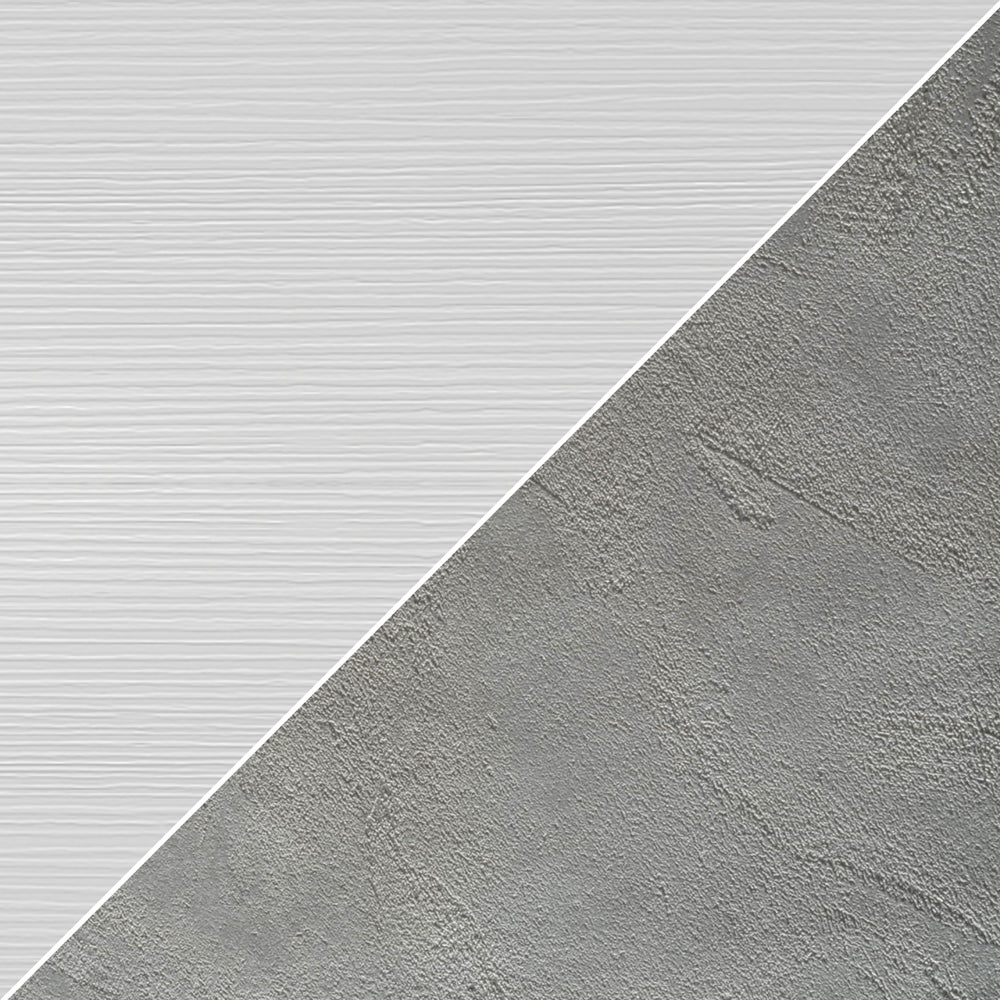 Mueble de TV Rachele, color Fresno blanco - Cemento gris
