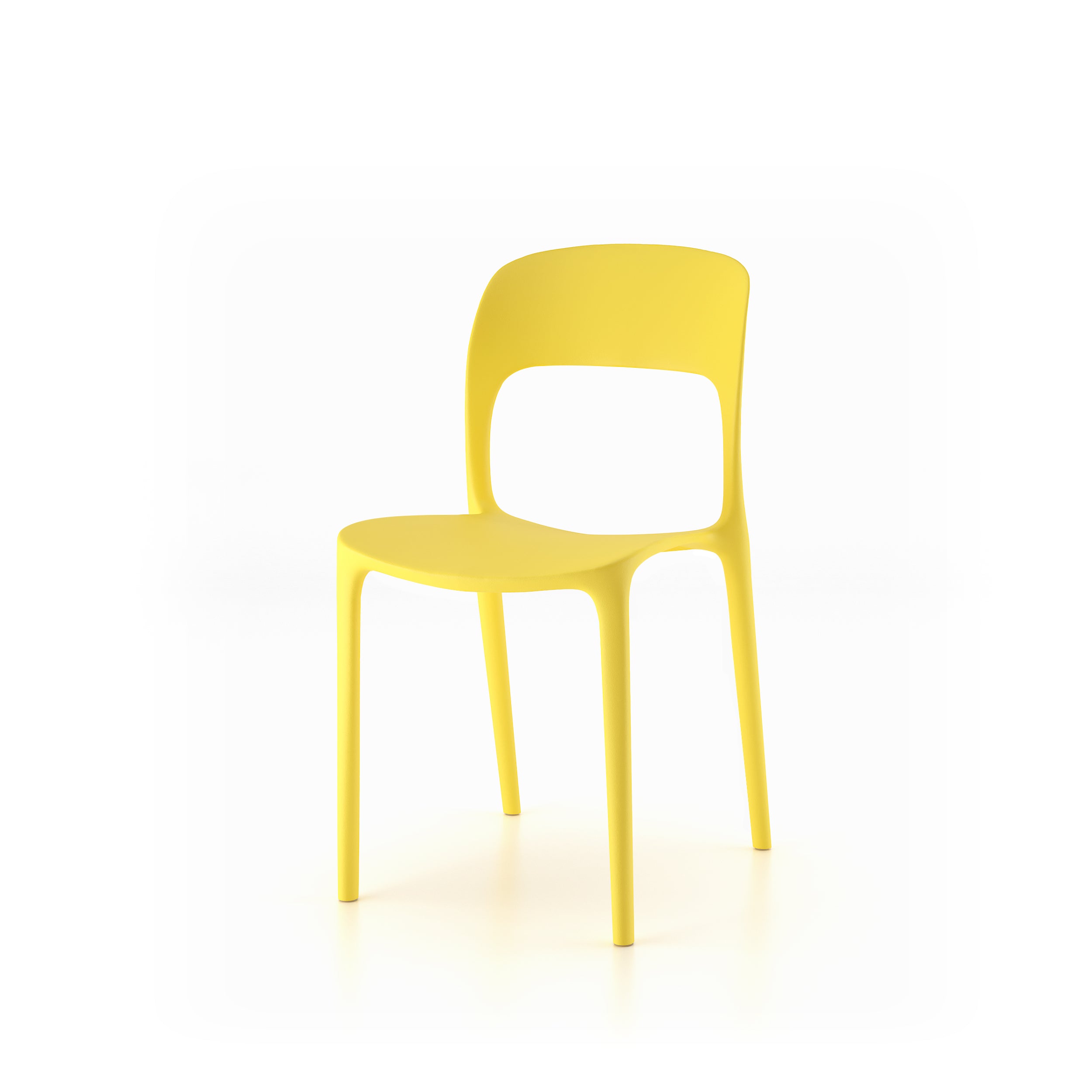 Chaise Amanda, lot de 4, Jaune