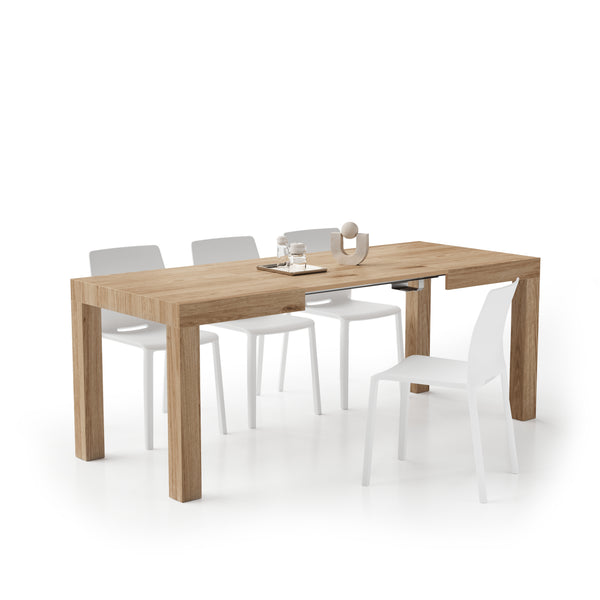 Mesa Extensível First, 120(200)x80 cm, Carvalho Natural